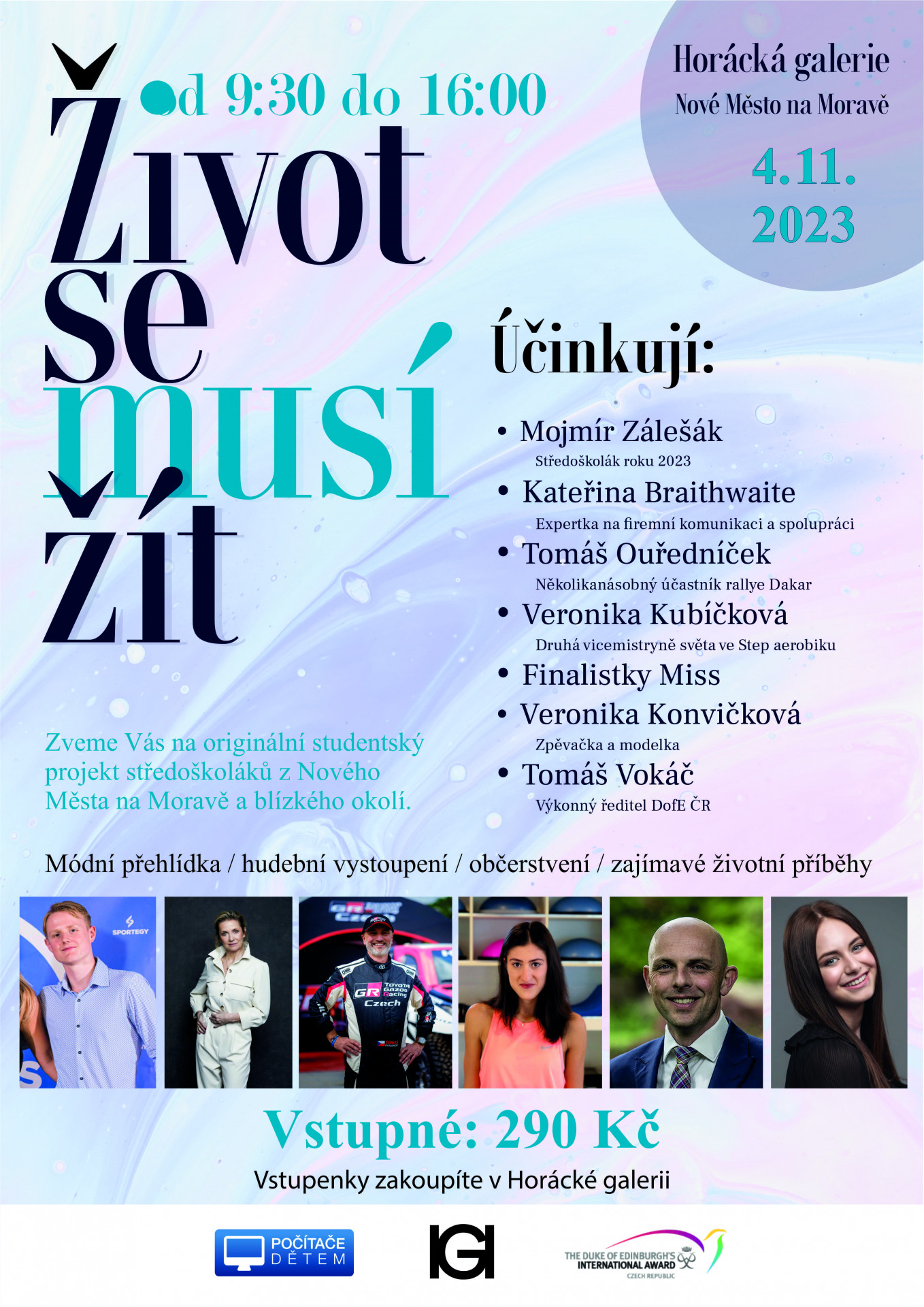 Studentský projekt Život se musí žít - Kalendář akcí